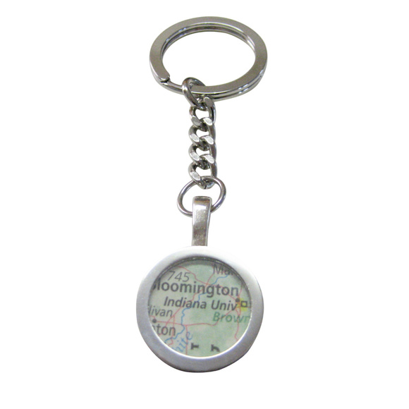 Kiola Designs | Accessories | Indiana University Map Key Chain | Poshmark